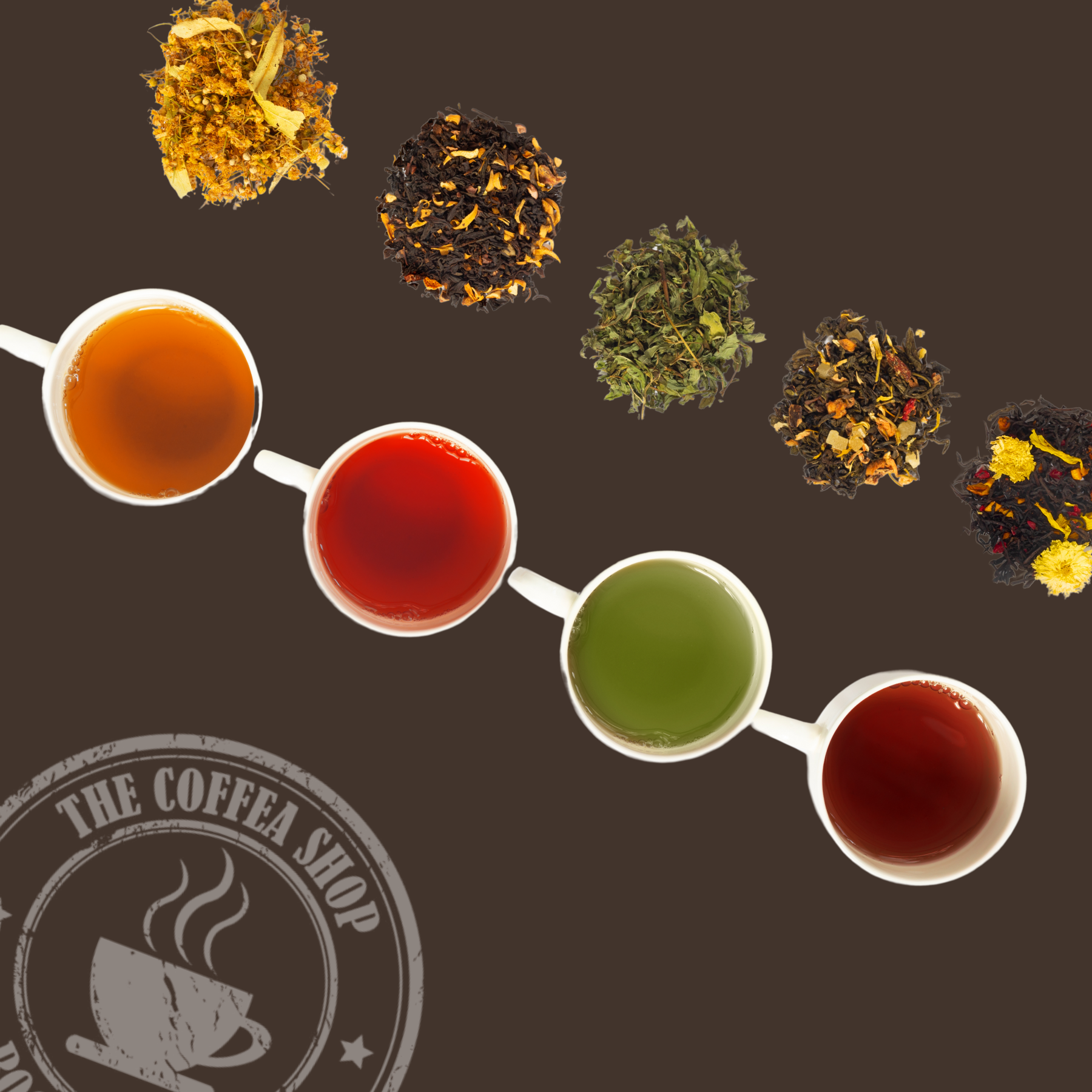hot tea | fresh brewed organic whole leaf | The Coffea Shop